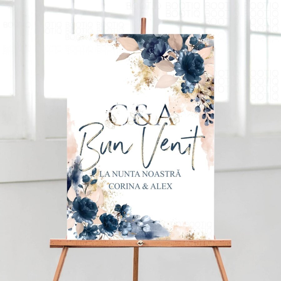 Moon Flowers Wedding - Semn pentru Nunta personalizat simplu sau cu ...