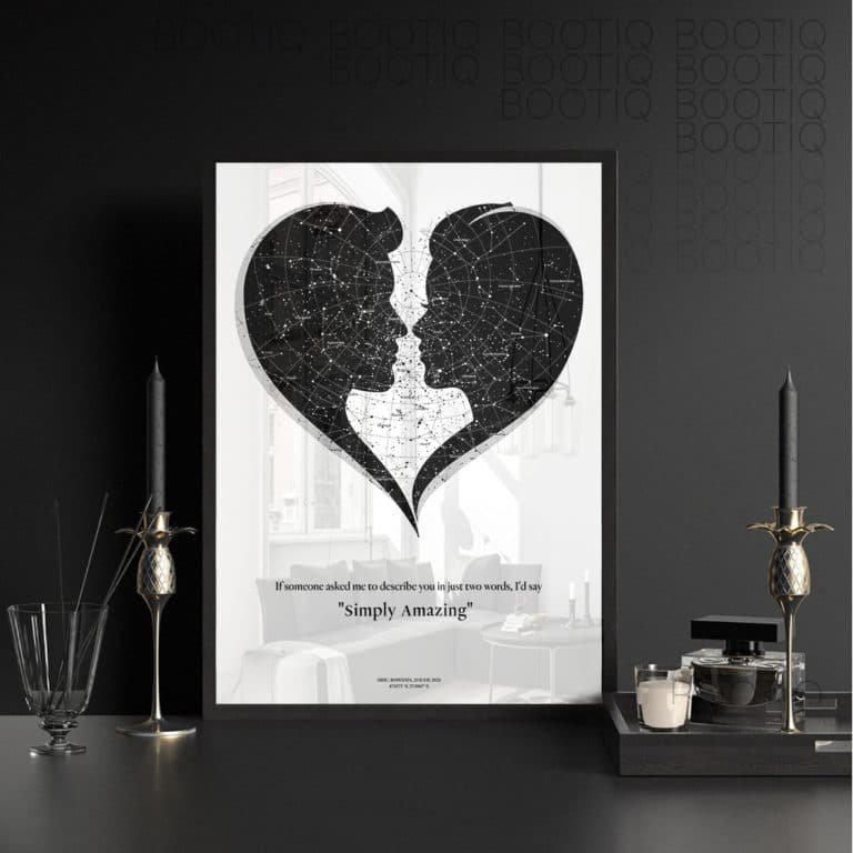 The Stardust Star Map - Tablou personalizat cu Harta Stelelor ...